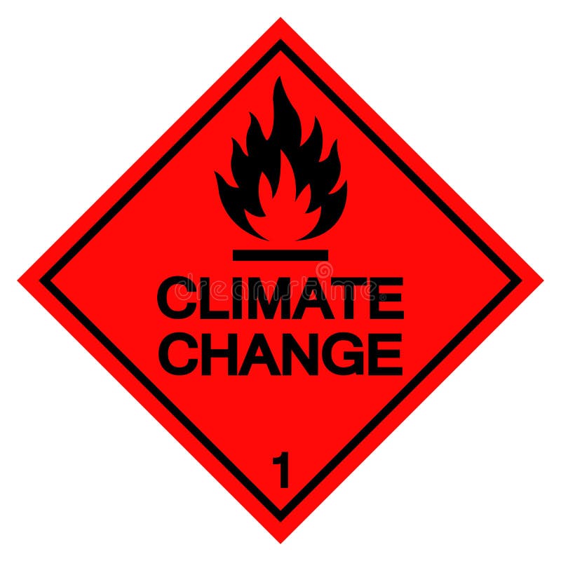 Climate Change Symbol Sign, Vector Illustration, Isolated on White ...