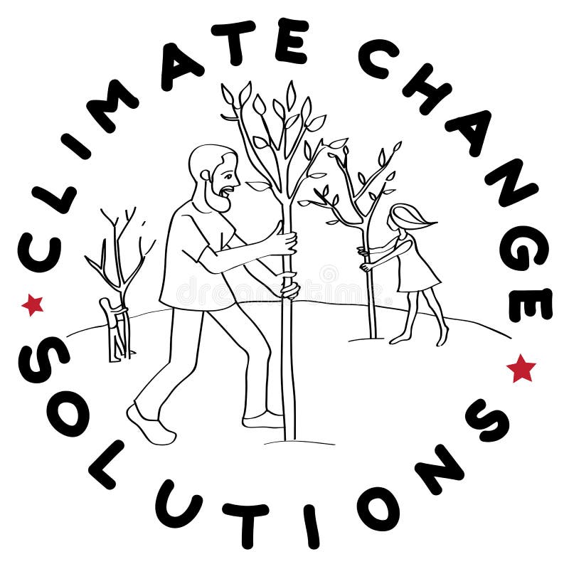 Climate change trees stock illustration. Illustration of activism ... Climate change trees stock illustration. Illustration of activism ...