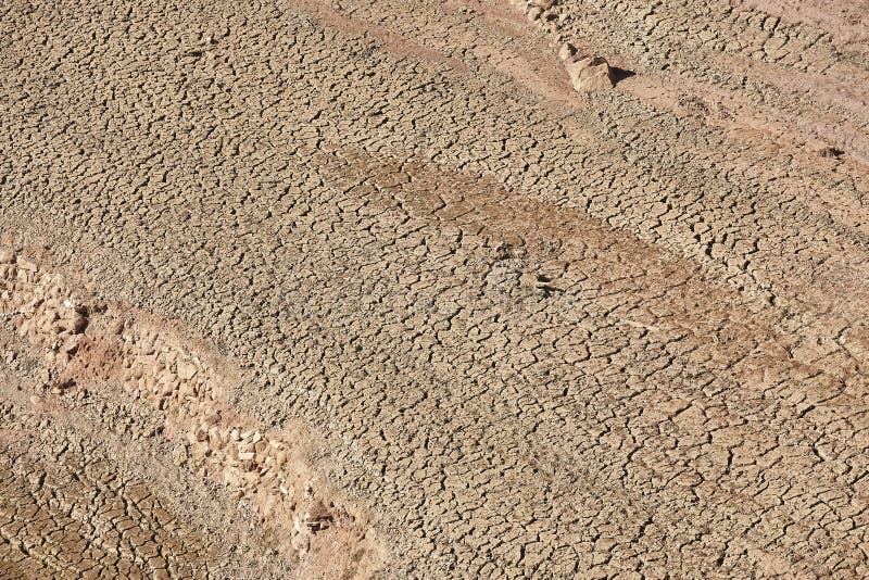Climate Change and Water Crisis. Dry and Cracked Terrain Stock Photo ...
