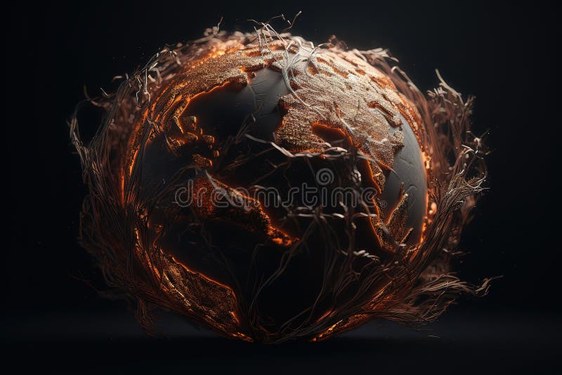 Climate Change Withered Earth. Generative AI Stock Photo - Image of ...