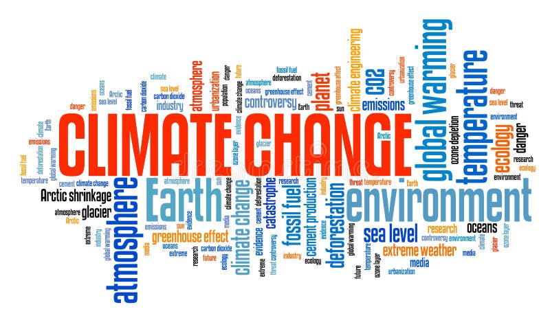 Climate change words stock illustration. Illustration of words - 190012938