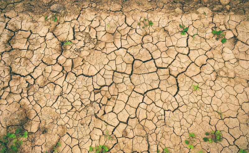 Drought Earth Surface Caused by Climate Change Stock Image - Image of ...