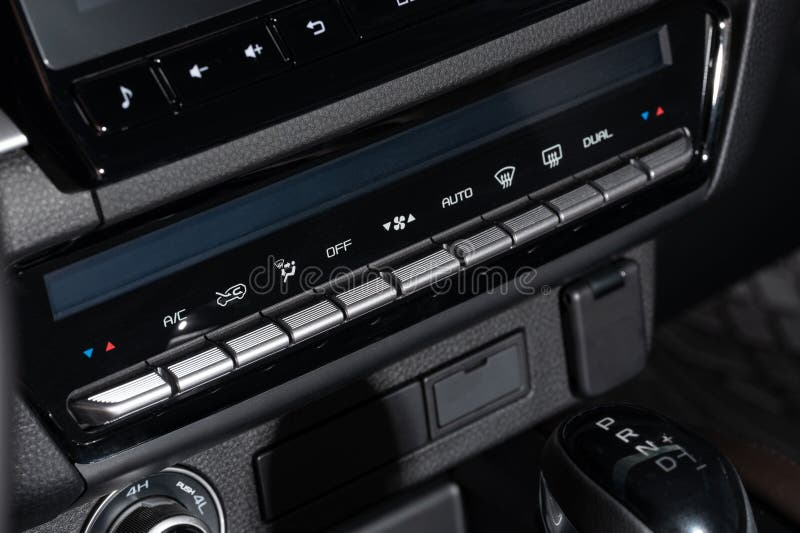 Climate Control Car Dashboard Buttons Stock Photo - Image of ...