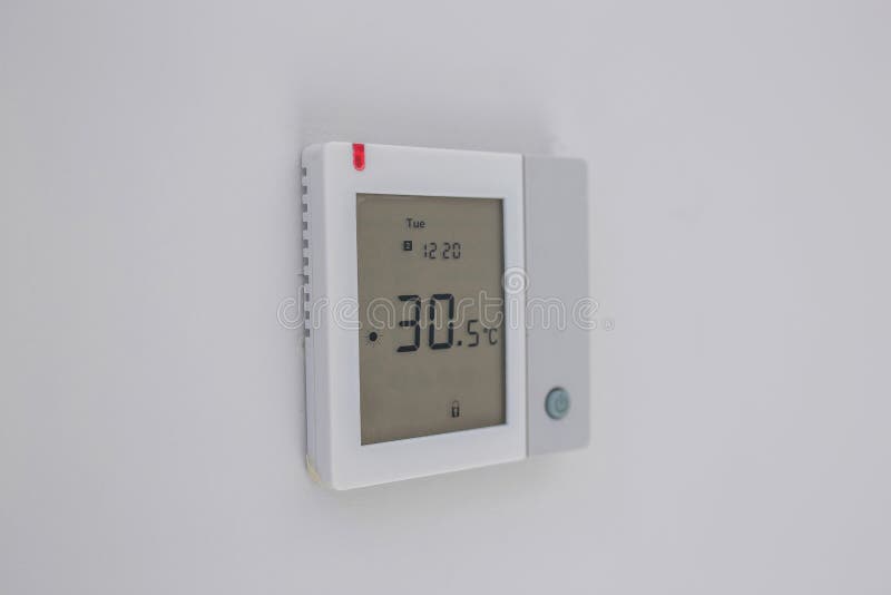 Climate Control Indicator in an Office Building with a Touch Screen ...