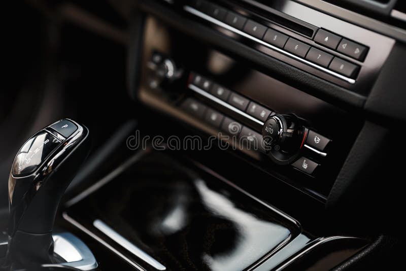 Climate Control Panel in Luxury Car. Stock Photo - Image of drive ...