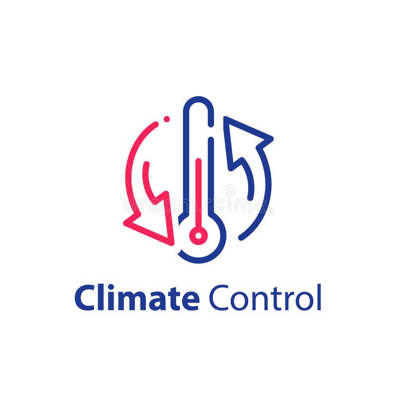 Logo Climate Change for Natural Temperature Symbol. Stock Vector ...