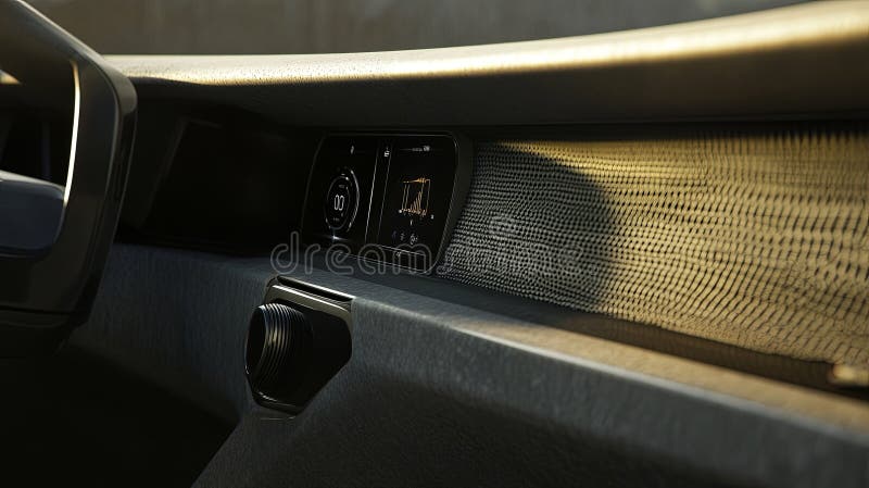 Climate Control System Hidden Behind Interior Panel. Stock Illustration ...