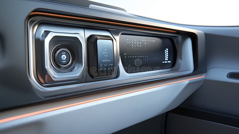 Climate Control System Hidden Behind Interior Panel. Stock Photo ...