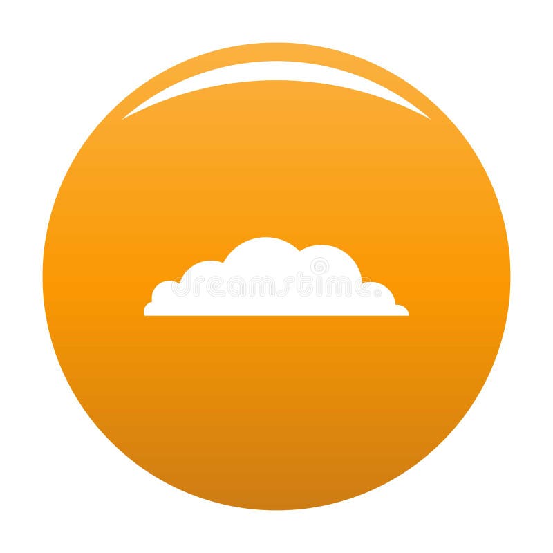 Climate icon vector orange stock vector. Illustration of nebulosity ...