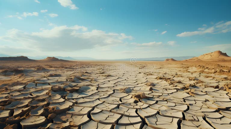 Climate Problems in the Form of Drought Stock Illustration ...