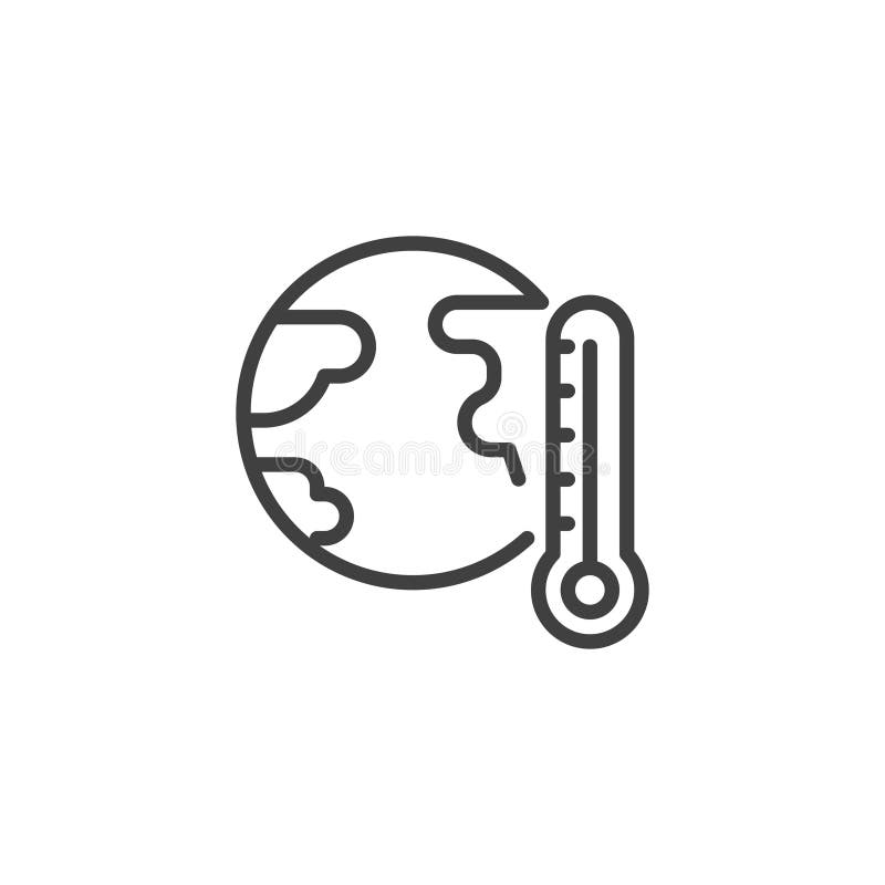Climate Resilience Line Icon Stock Vector - Illustration of vector ...