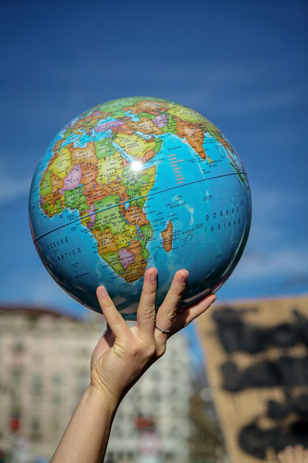 Climate Strike stock image. Image of ecological, hand - 340634109