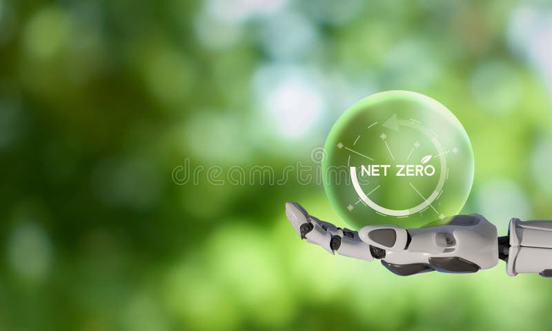 Climate Technology for Net Zero Emissions Concept. Sustainable ...