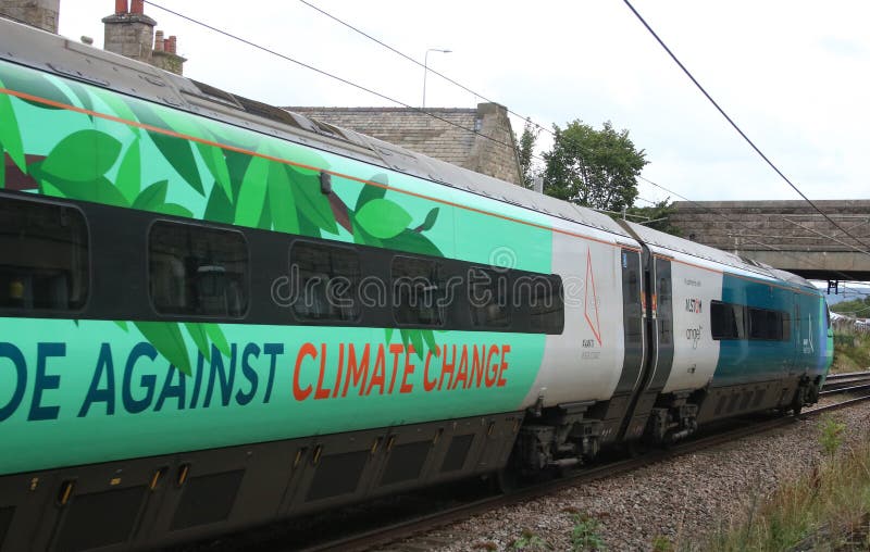 Climate Train, Avanti Pendolino in Special Livery Editorial Photography ...