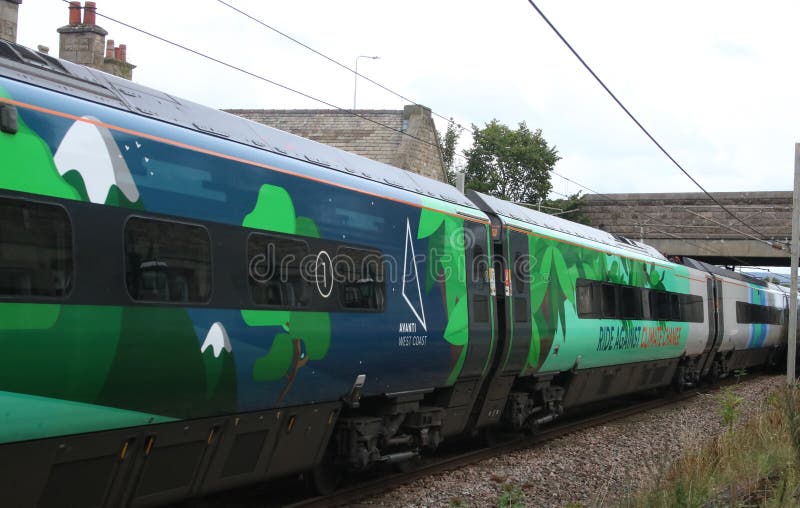Climate Train, Avanti Pendolino in Special Livery Editorial Stock Image ...