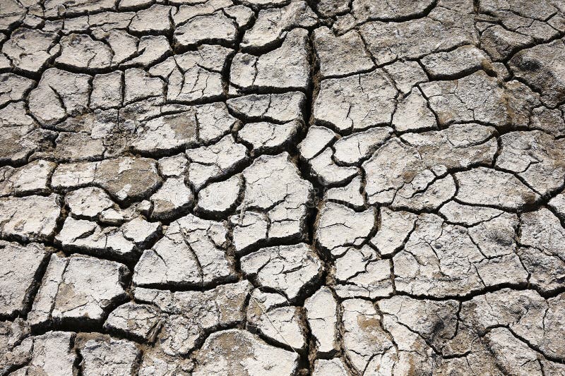 Climate Warming Dry Chapped Land Stock Illustration - Illustration of ...