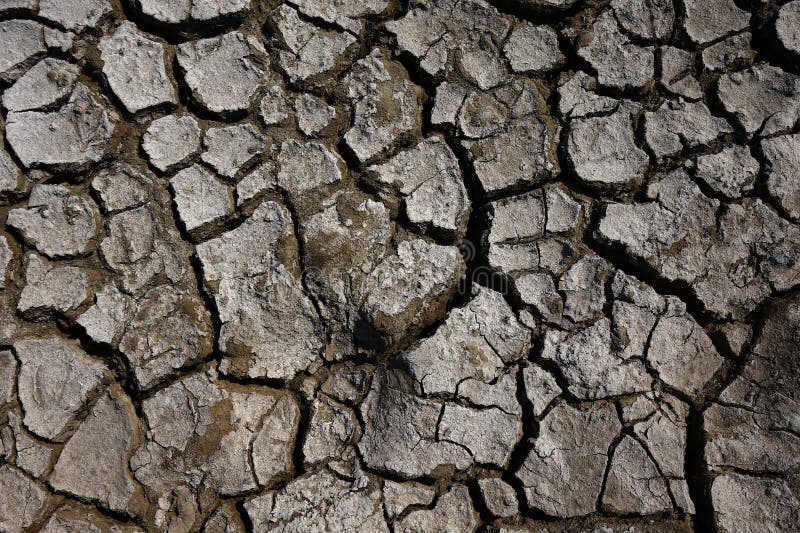 Climate Warming Dry Chapped Land Stock Illustration - Illustration of ...