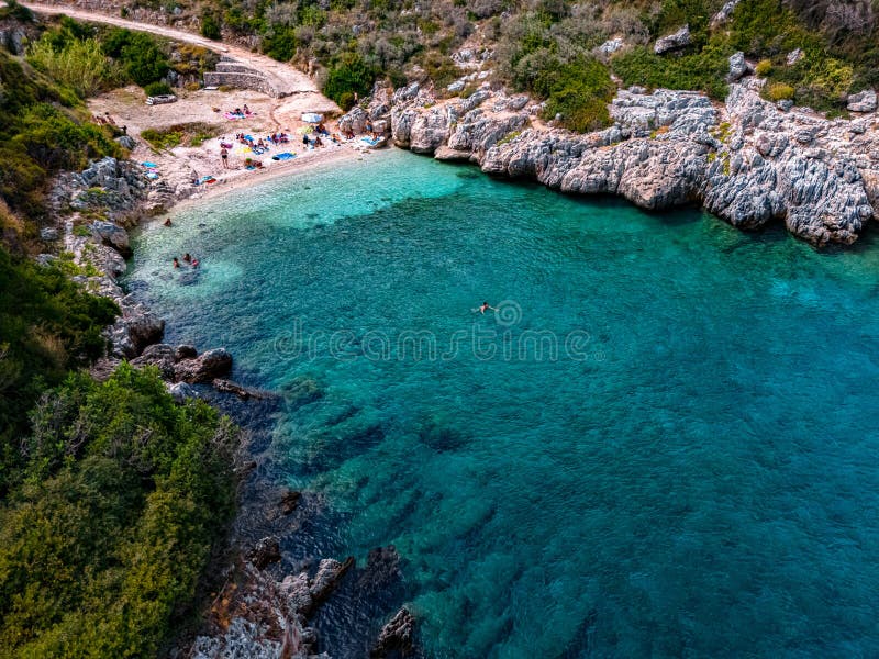 Climati Beach, on the Coast of Zakynthos, Greece Stock Image - Image of ...