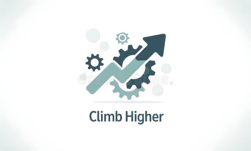 Climb Higher: Growth & Progress Stock Illustration - Illustration of efficiency, growth: 388369632