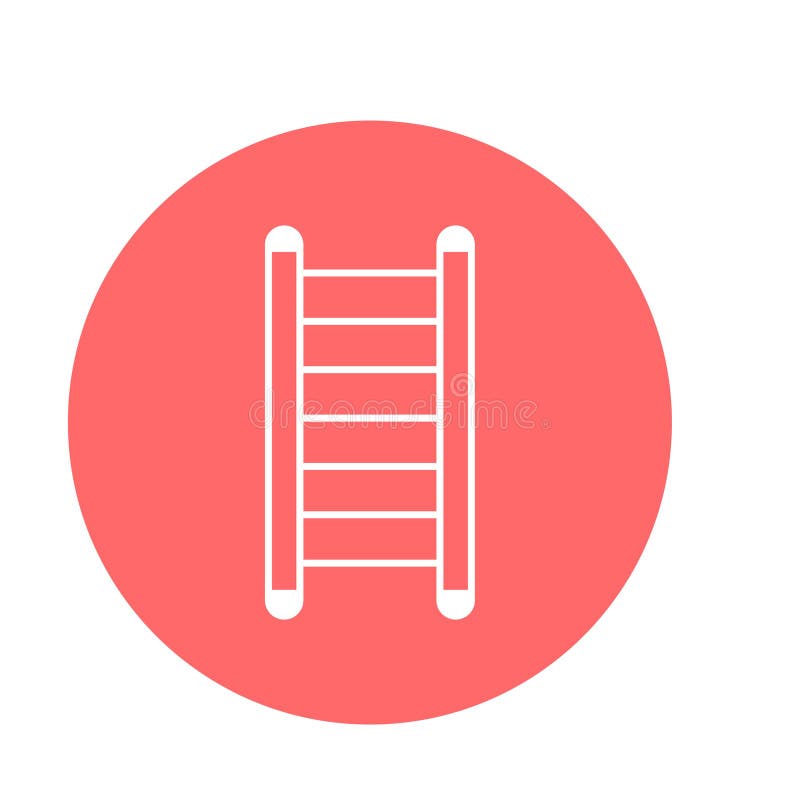 Climb Ladder Vector Icon Easily Modify. Stock Vector - Illustration of ...