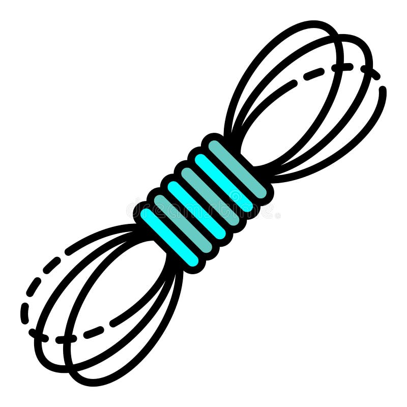 Climb Rope Icon Color Outline Vector Stock Vector - Illustration of ...