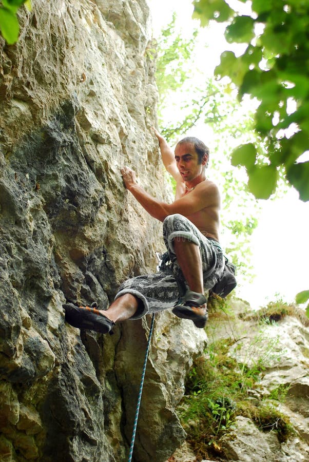 Climber stock image. Image of reach, fall, foothold, ambition - 547007