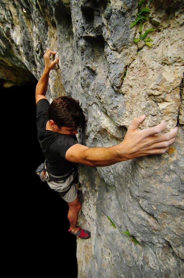 Hanging on the edge stock image. Image of body, suspended - 26083163