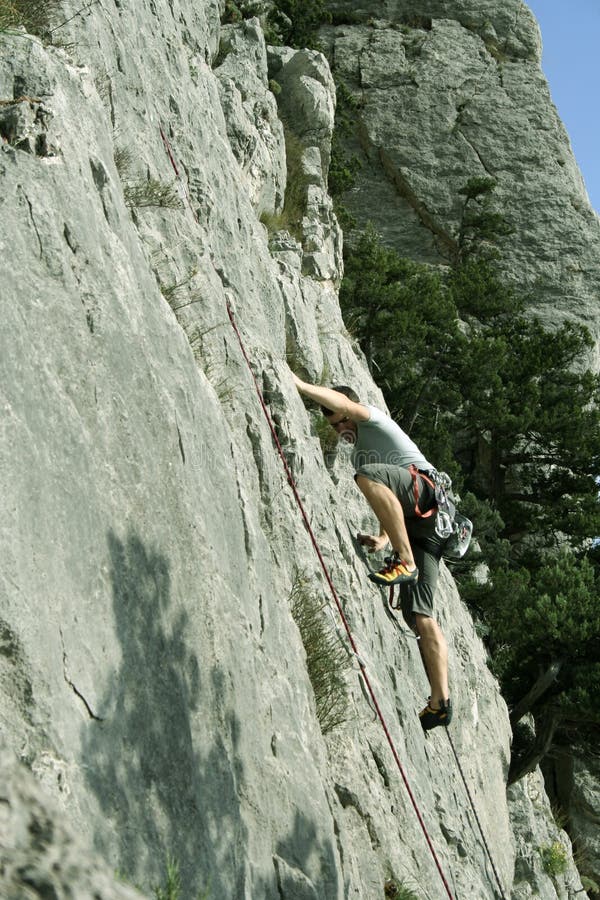 Climber. stock photo. Image of excitement, challenge - 48068438