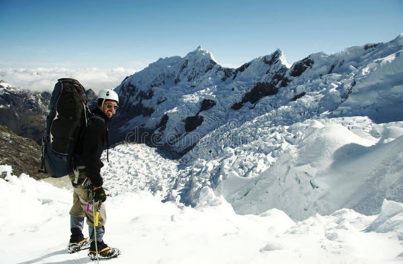 Himalayan ice climber stock photo. Image of nepal, sling - 339360