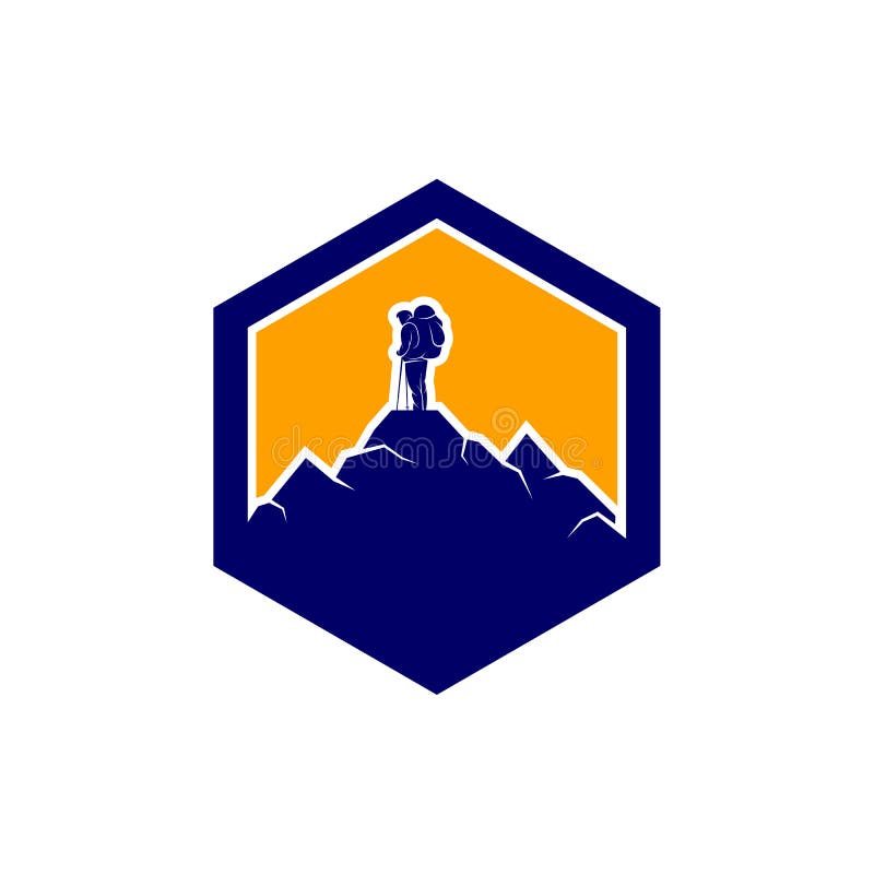 Climber Logo Design Vector Template. Outdoor Activity Logo Symbol Stock ...
