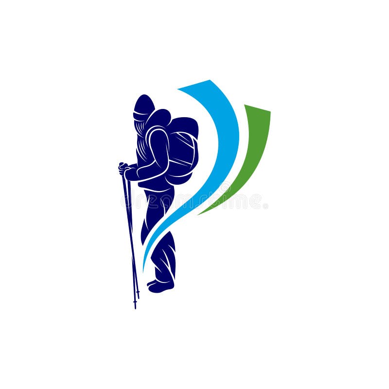 Climber Logo Design Vector Template. Outdoor Activity Logo Symbol Stock ...