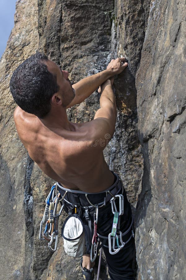 Climber stock photo. Image of gear, acrobatic, equilibrium - 37406438