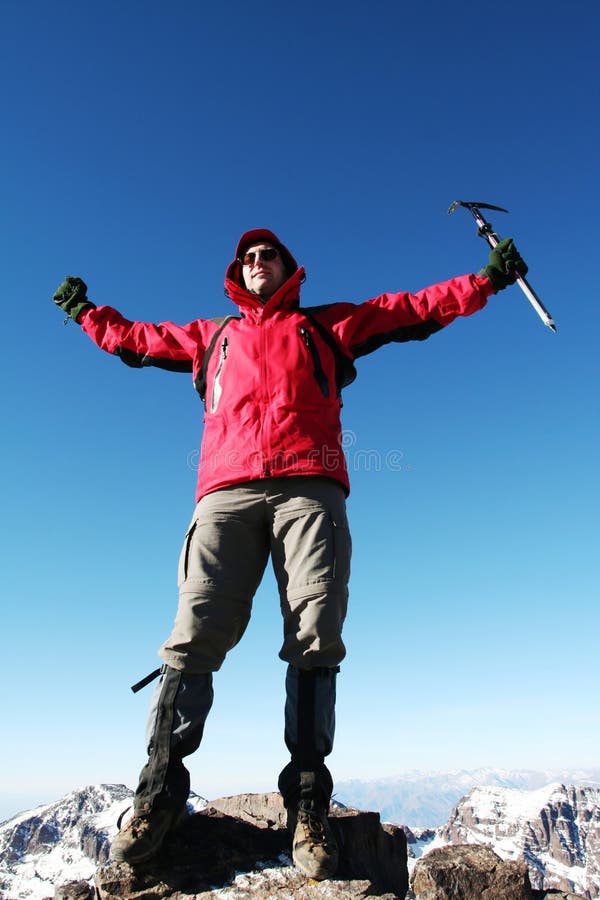 Climber stock image. Image of outdoors, activity, summit - 54164997