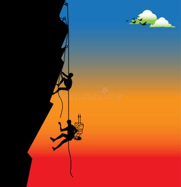 Active Young Climbers Stock Illustrations – 183 Active Young Climbers ...