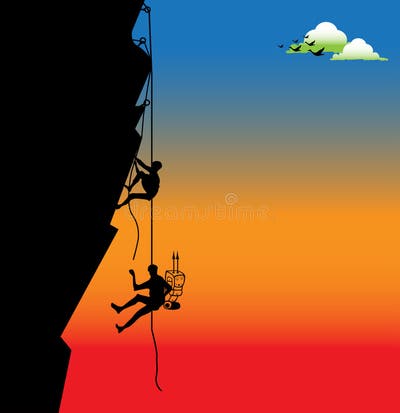 Active Young Climbers Stock Illustrations – 183 Active Young Climbers ...