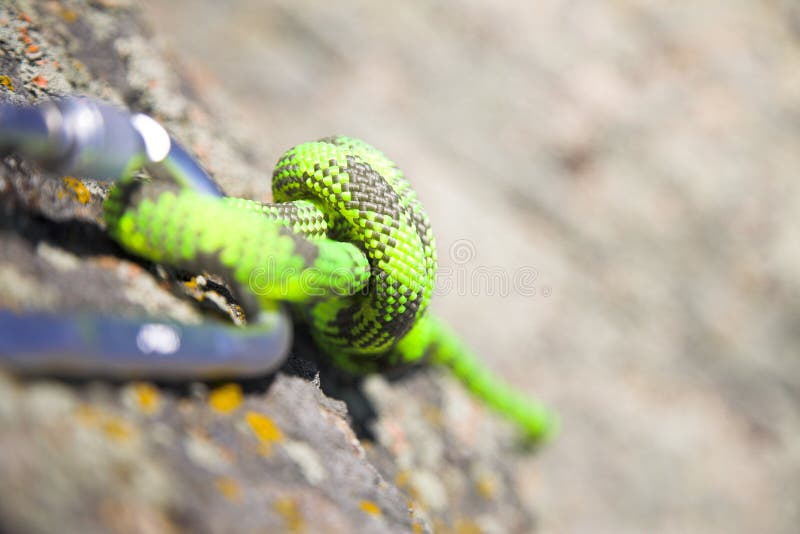 Climbers carabiner stock photo. Image of climbing, horizon - 19877356