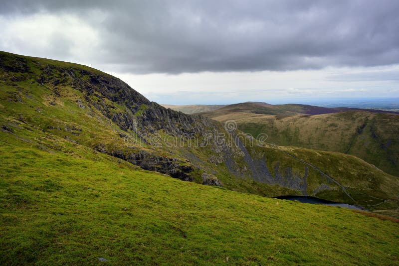 Sharp Edge High Abover the Waterfalls Stock Photo - Image of river ...