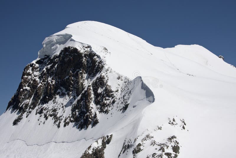 Of Climbers Roped Together on Breithorn Stock Image - Image of ...