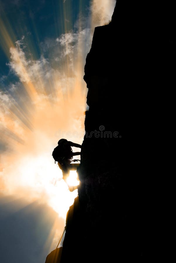 Climbing stock photo. Image of full, danger, force, ambition - 12064944