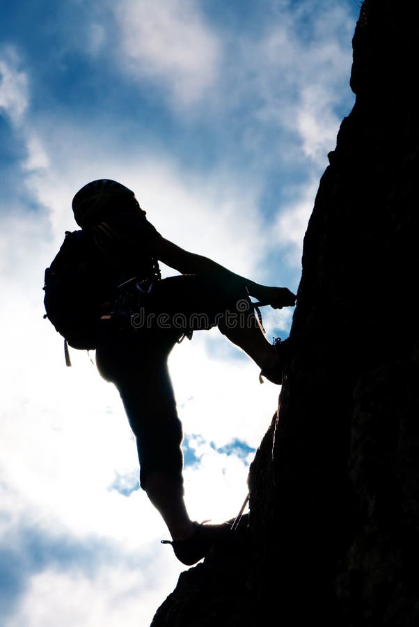 Climbing stock photo. Image of full, danger, force, ambition - 12064944