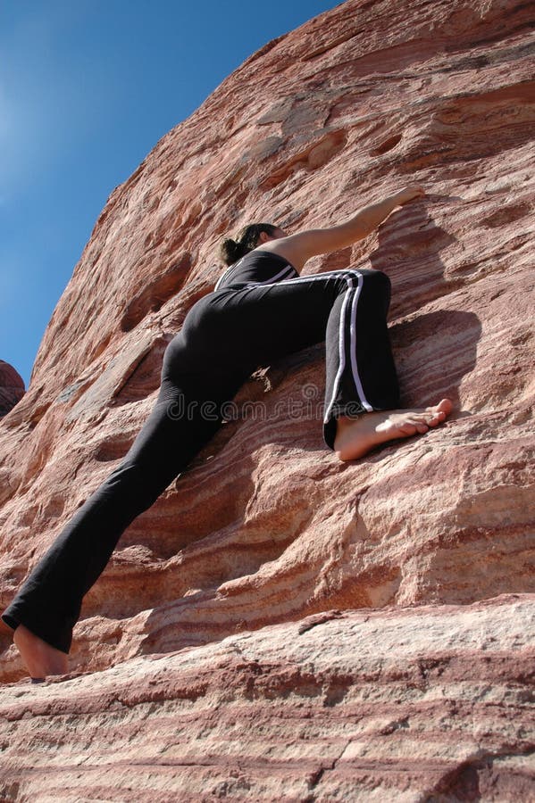Desert Rock Climbing Wallpaper