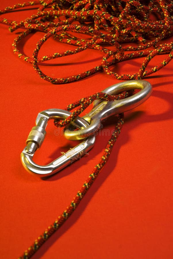 Climbing accessories stock photo. Image of cord, figure - 6554336