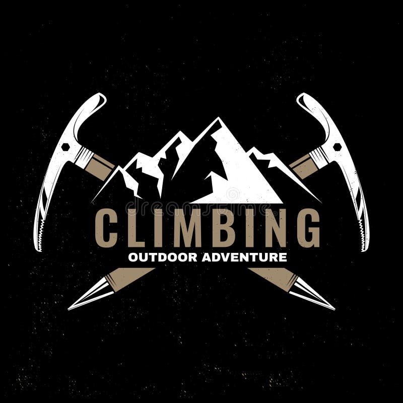 Climbing Badge, Logo Design. Vector. Concept for Shirt or Logo, Print ...