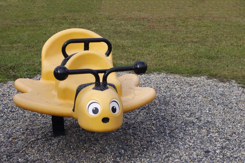 Climbing Bumble Bee Playground Structure Stock Photo - Image of climb ...