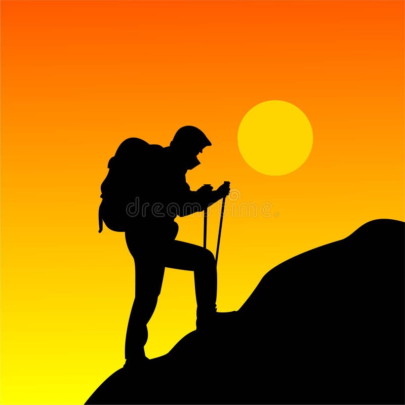 Climbing.cdr stock illustration. Illustration of font - 343159867