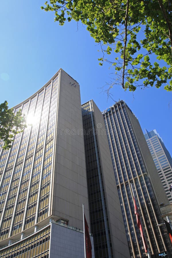 Climbing and Descending the High Rises in Australia Stock Photo - Image ...