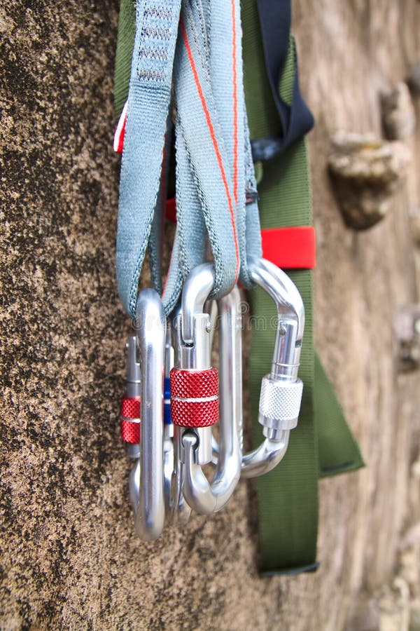Climbing equipment stock photo. Image of gear, hang, caver - 18594416