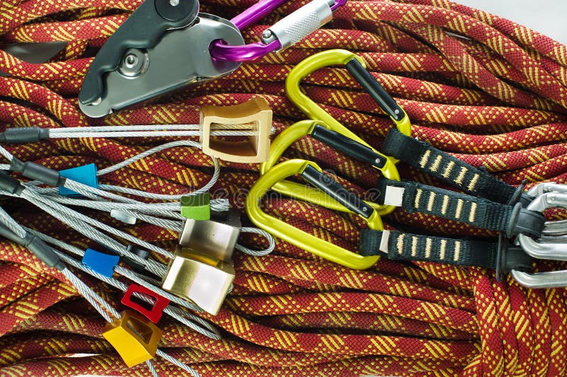 Climbing equipment stock photo. Image of leisure, camalot - 38573292
