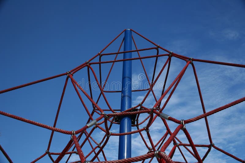 Rope Net Climbing Frame stock image. Image of outside - 30646805