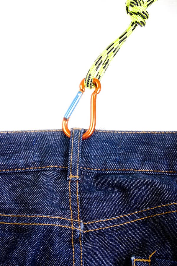 Climbing gear in a pocket stock photo. Image of stone - 13509796